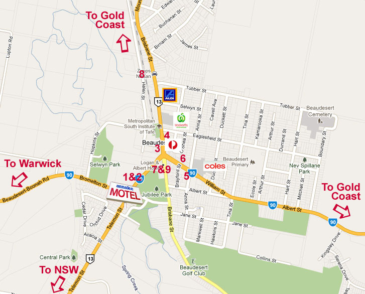 FOOD & SHOPS | Annalee Motels